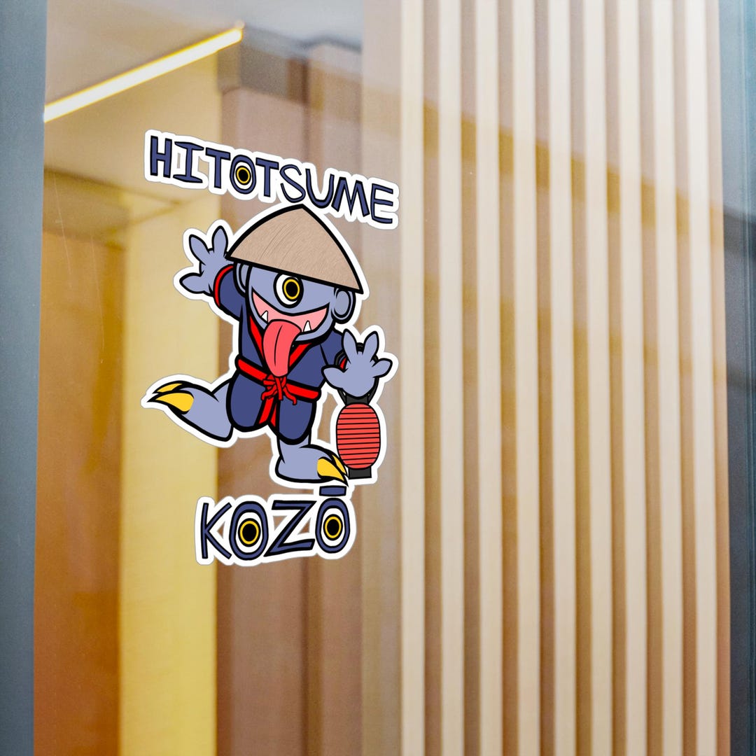 Hitotsume Kozo Stickers Japanese Yokai One Eyed Monk Folklore Vinyl ...