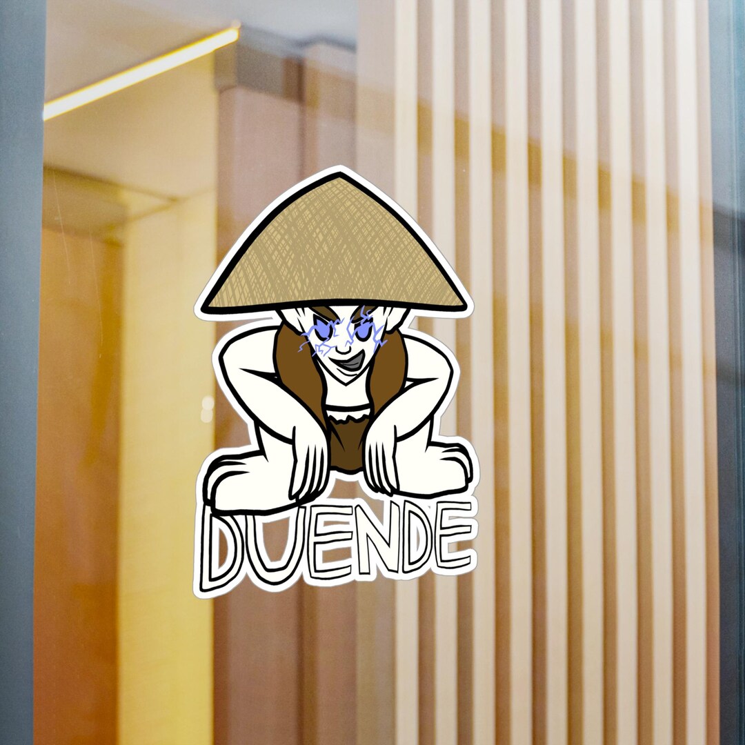 Duende White Kiss-cut Vinyl Decal Mystical Elf Folklore Sticker, Cute ...