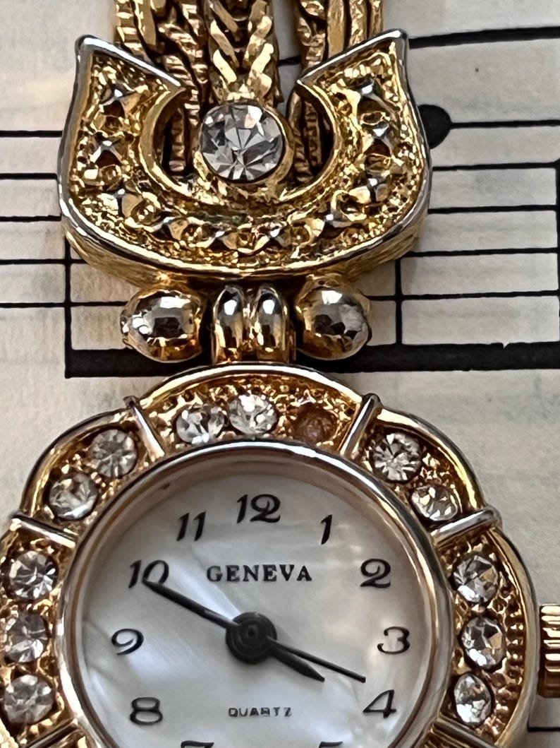 Gold Tone Vintage Geneva Braided Band Womens Watch - Etsy