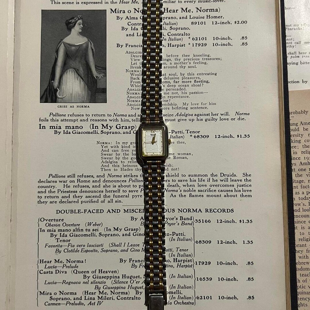 Seiko Two Tone Vintage Women's Rectangle Dial Watch Untested - Etsy