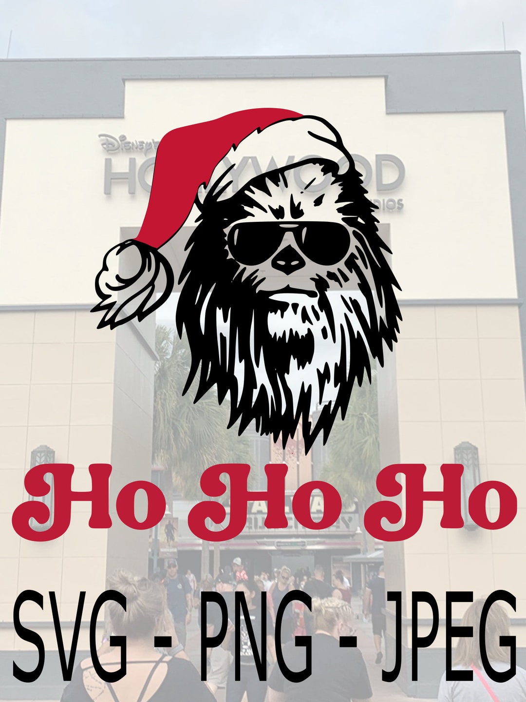 Chewy Santa - Star Wars Christmas Digital Design. Instant Download ...