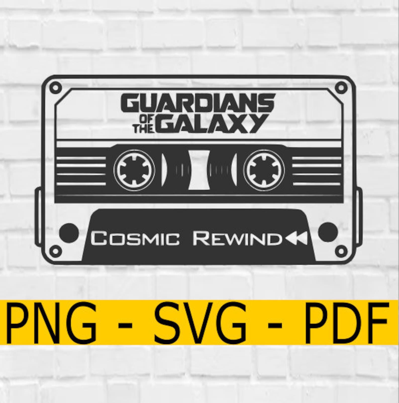 Guardians of the Galaxys Cosmic Rewind Cassette Tape. Digital Design ...
