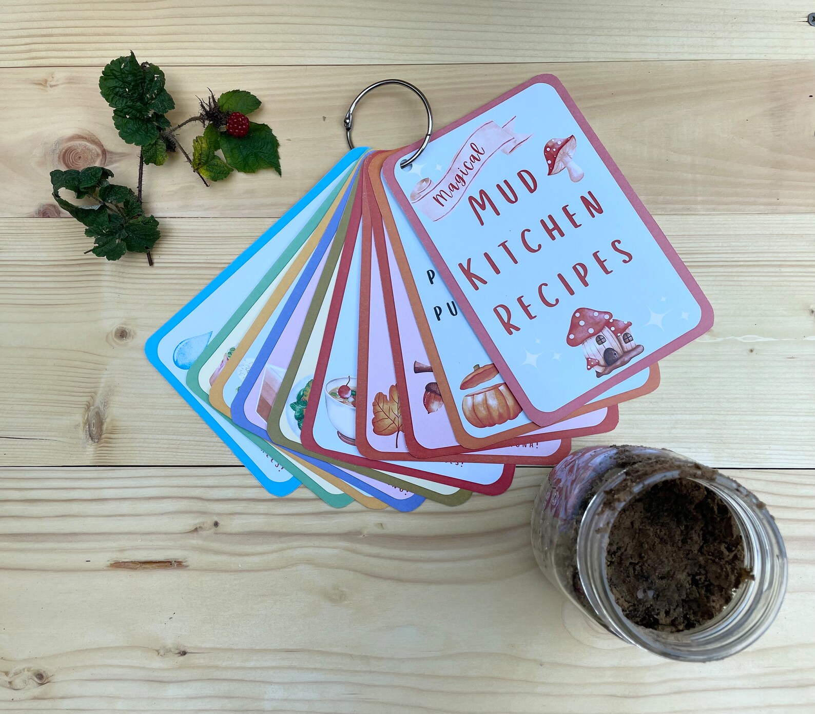 Recipe Cards for Mud Kitchen Outdoor Play Montessori Nature - Etsy