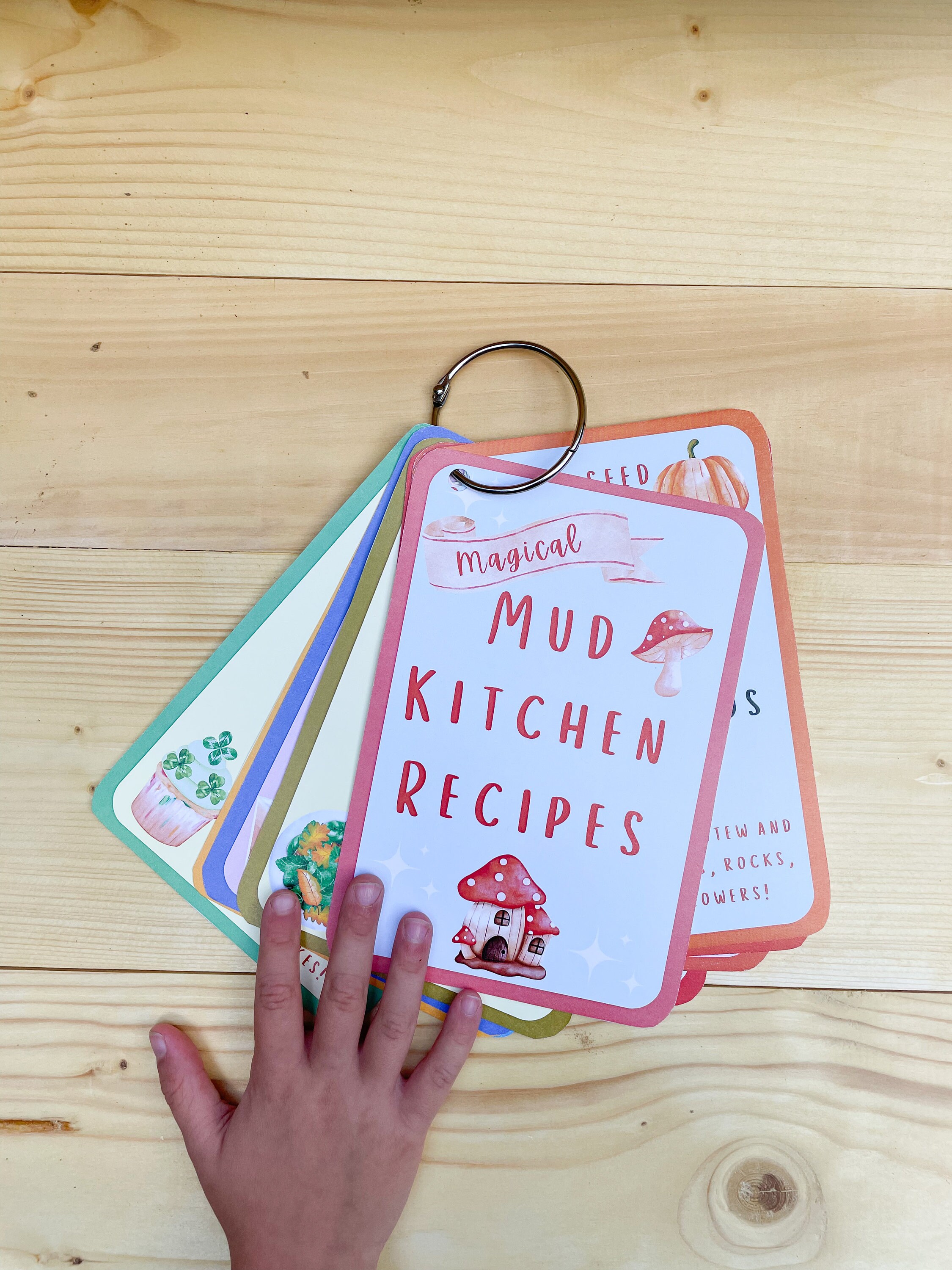 Recipe Cards for Mud Kitchen Outdoor Play Montessori Nature Scavenger ...