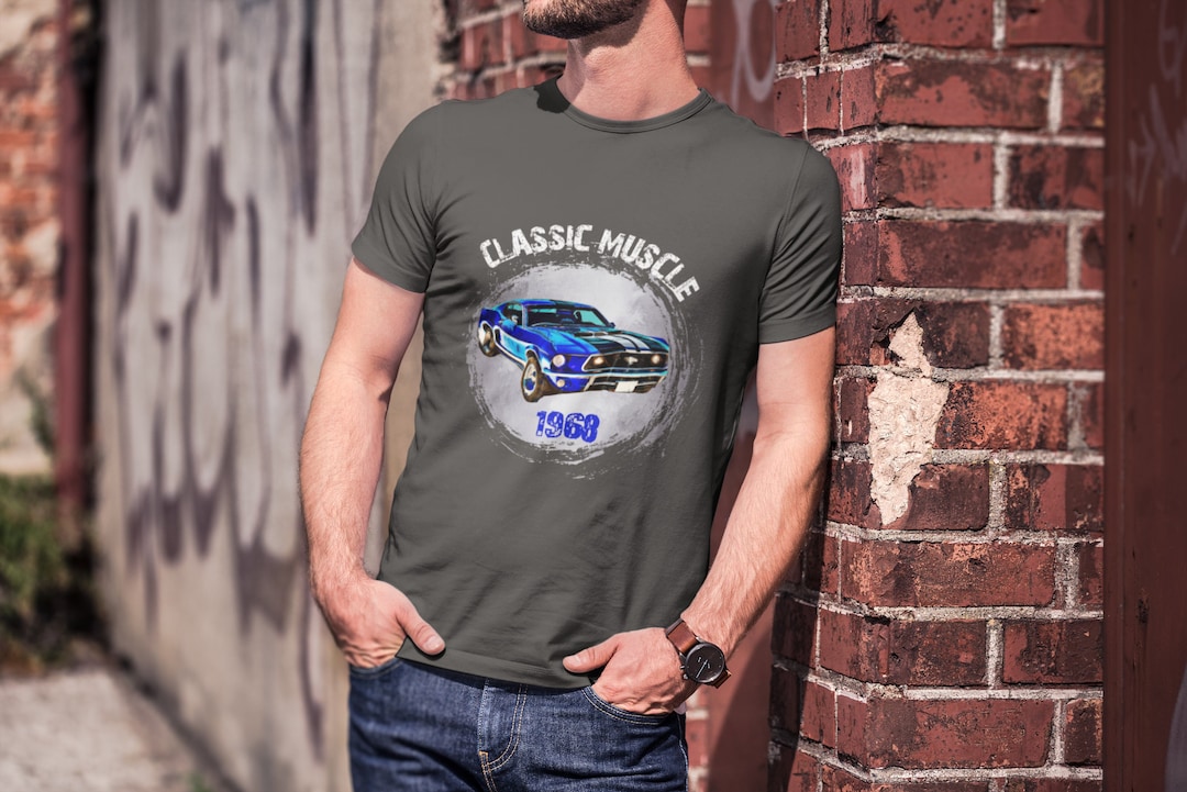 Classic Muscle Car T Shirt Men's Muscle Car Tee Shirts Unisex Garment ...
