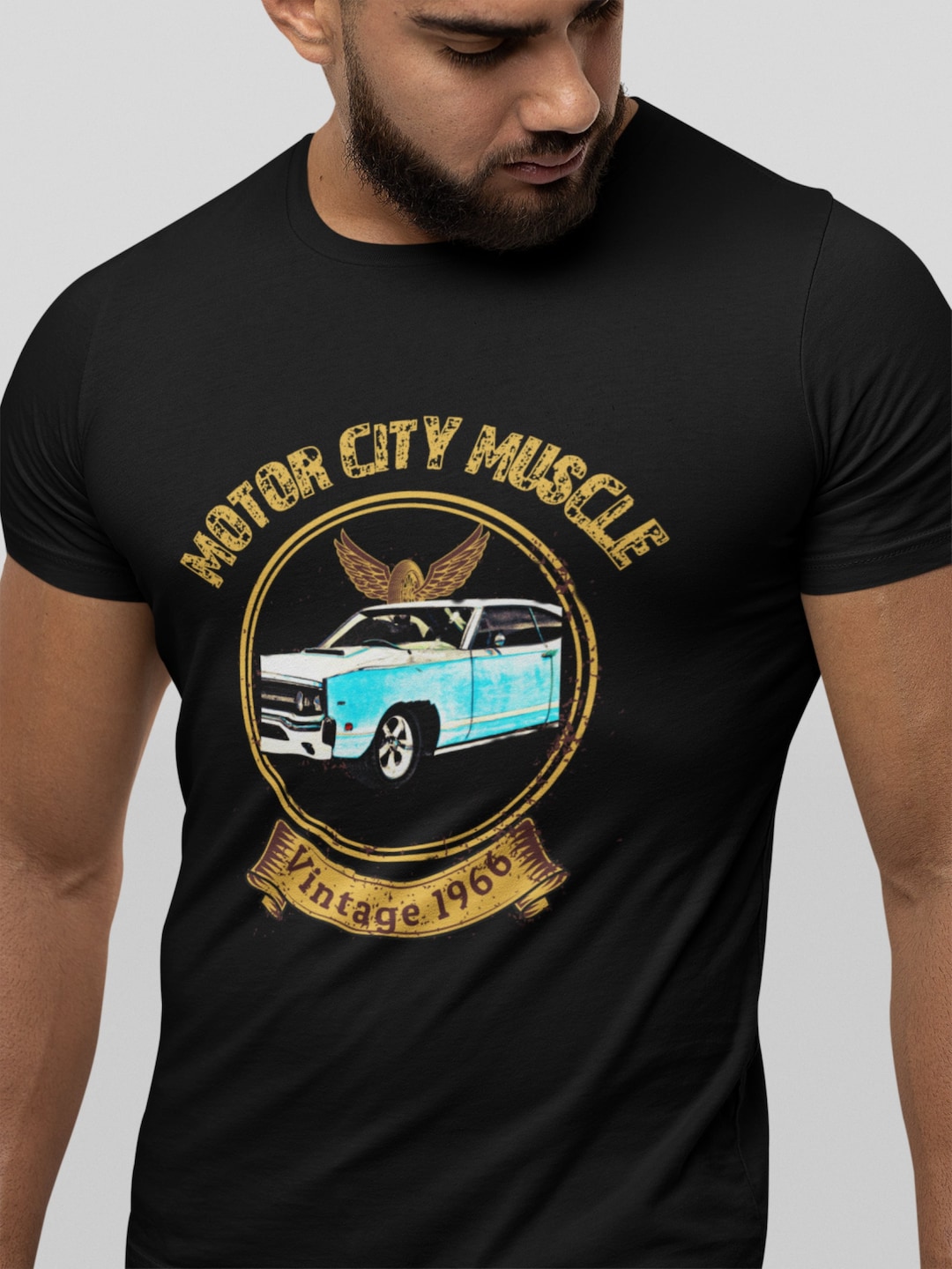 Motor City Muscle Car Tee Vintage 1966 Tees Shirt Muscle Car Tee Shirt ...