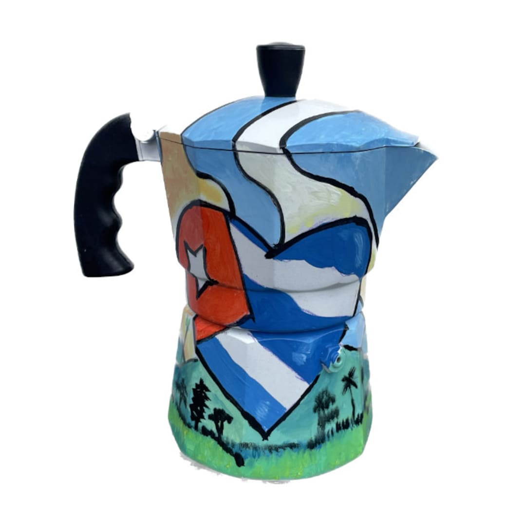 Hand-painted Coffee Maker - Etsy