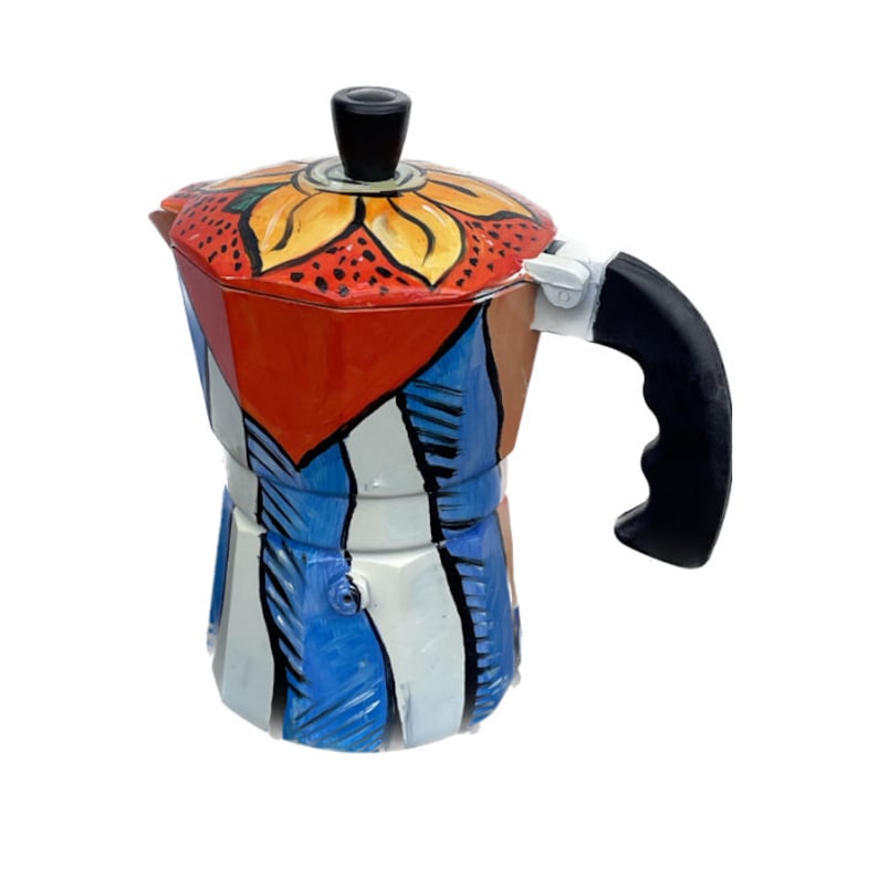 Hand-painted Coffee Maker - Etsy