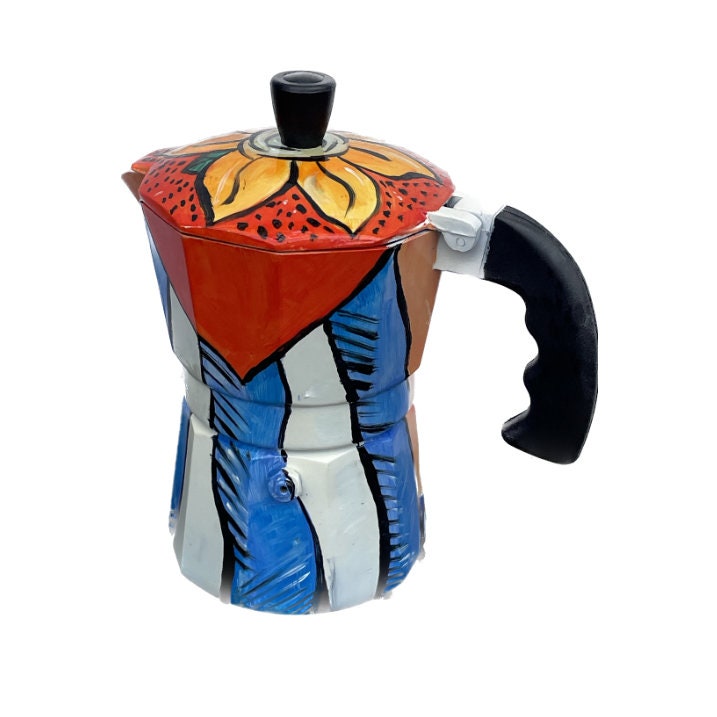 Hand-painted Coffee Maker - Etsy