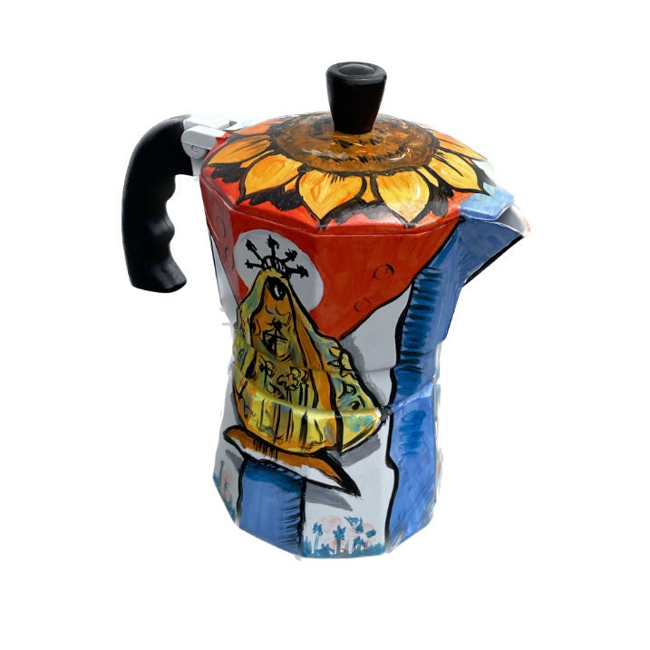 Hand-painted Coffee Maker - Etsy