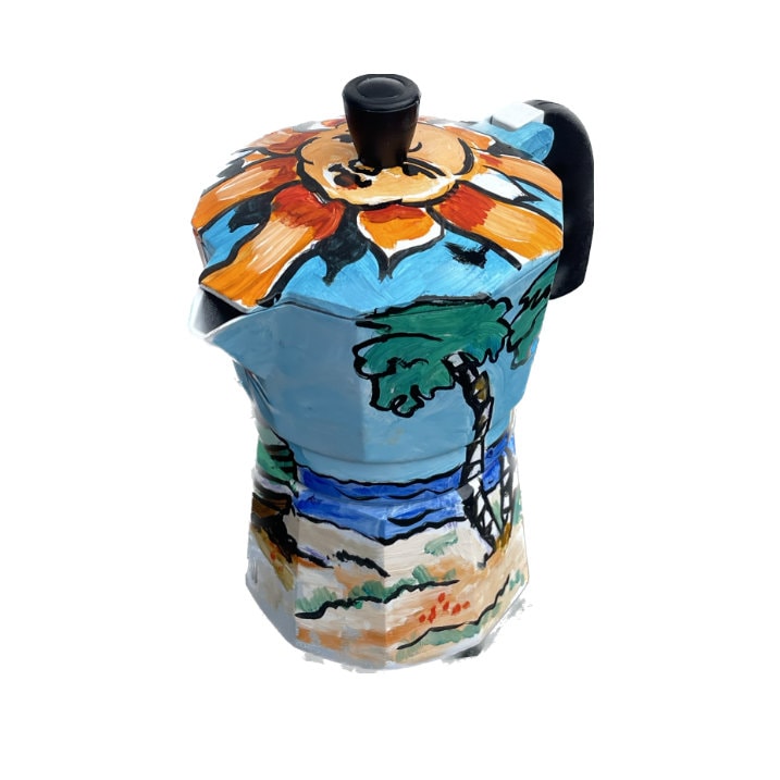 Hand-painted Coffee Maker - Etsy
