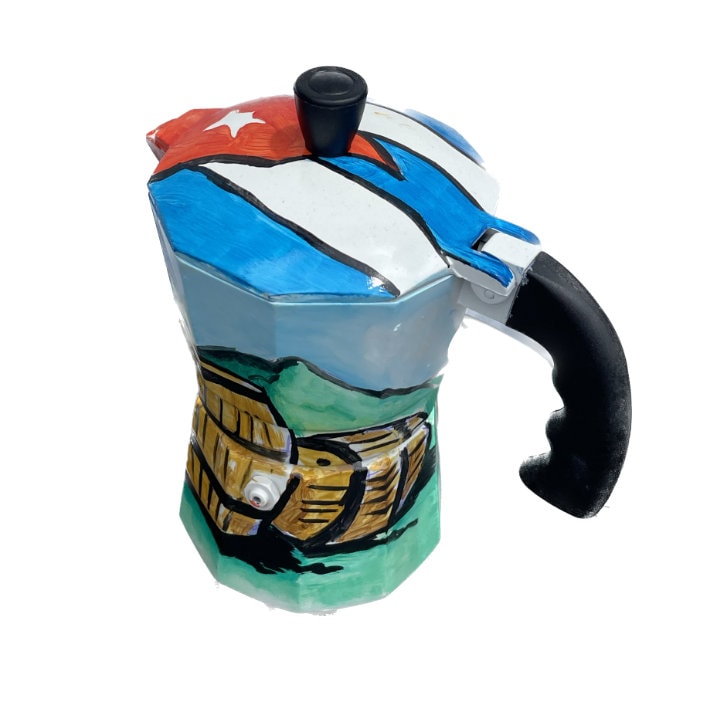 Hand-painted Coffee Maker - Etsy