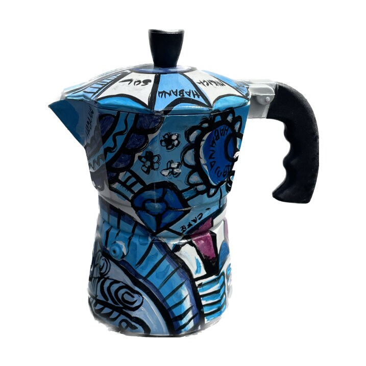 Hand-painted Coffee Maker - Etsy