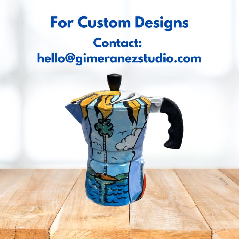 Hand-painted Coffee Maker - Etsy