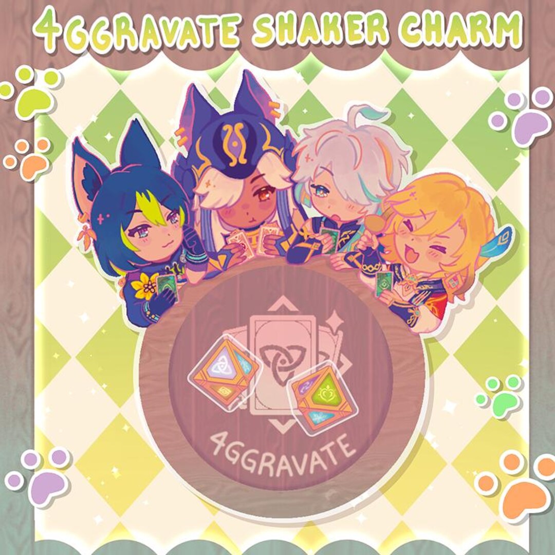 Genshin Impact 4ggravate Shaker Charm - Etsy