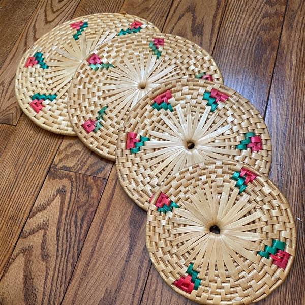 Straw Trivets - Etsy