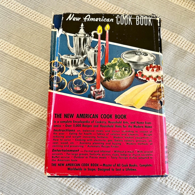 First Edition 1941 the New American Cookbook With Dust Jacket, MCM ...