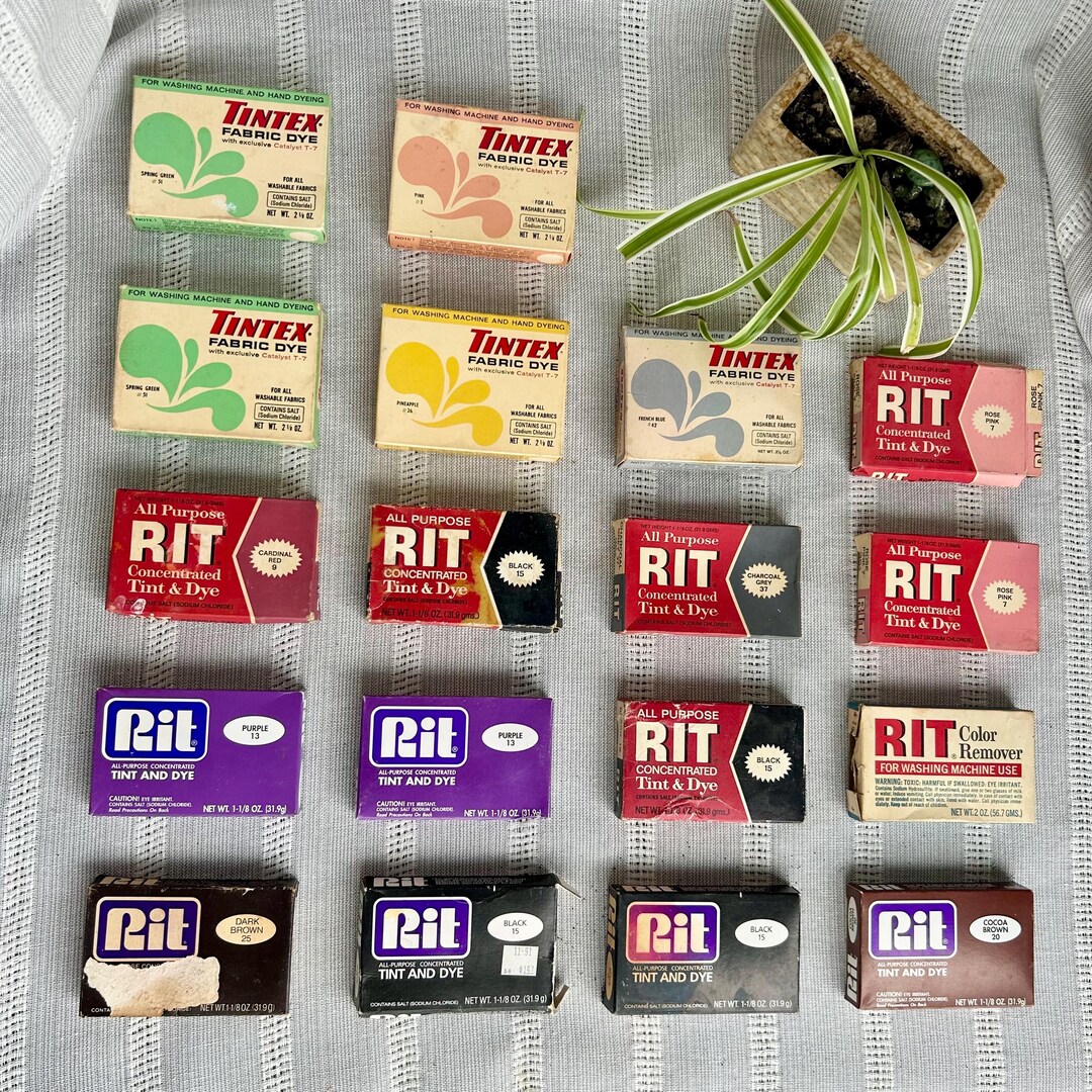 Vintage Rit & Tintex Fabric Dye Boxes: Craft Display Colors - Etsy