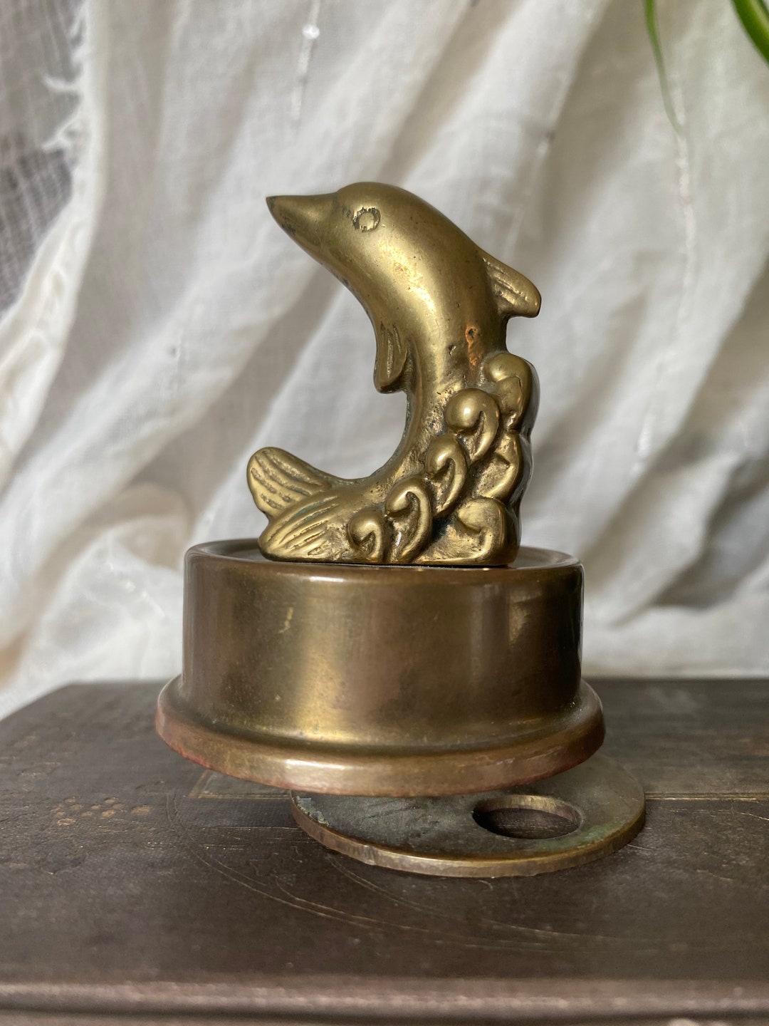 Vintage Brass Dolphin Music Box | UCGC Taiwan Animal Figurine - Etsy