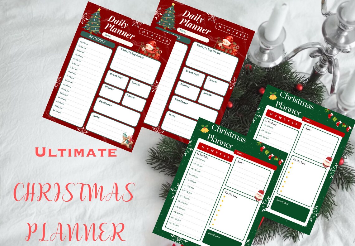 Christmas Planner, Printable Christmas Planner, Printable Holidays ...