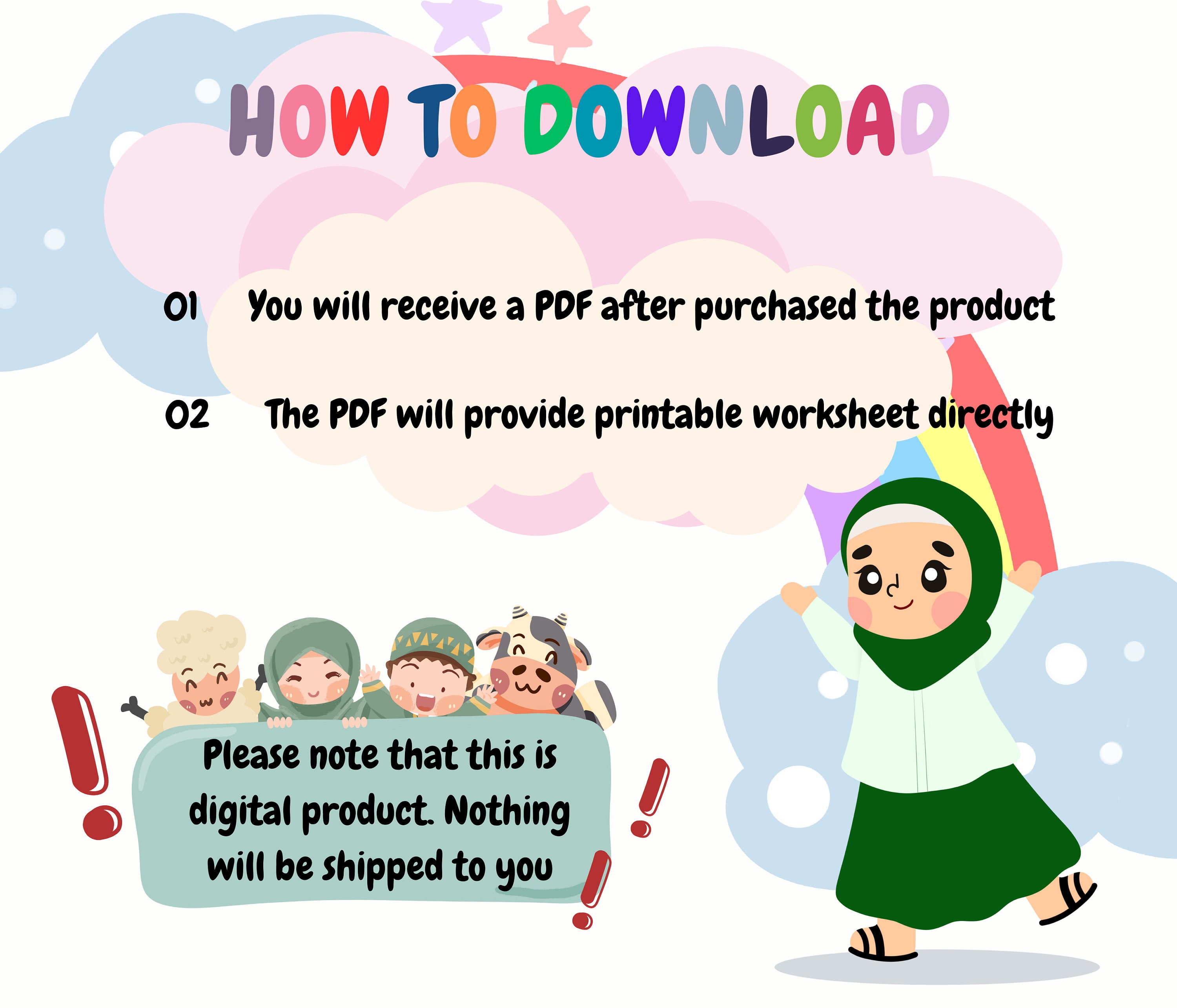 Islamic Iqraq Worksheet for Homeschooling arabic Islamic Learning Islam ...