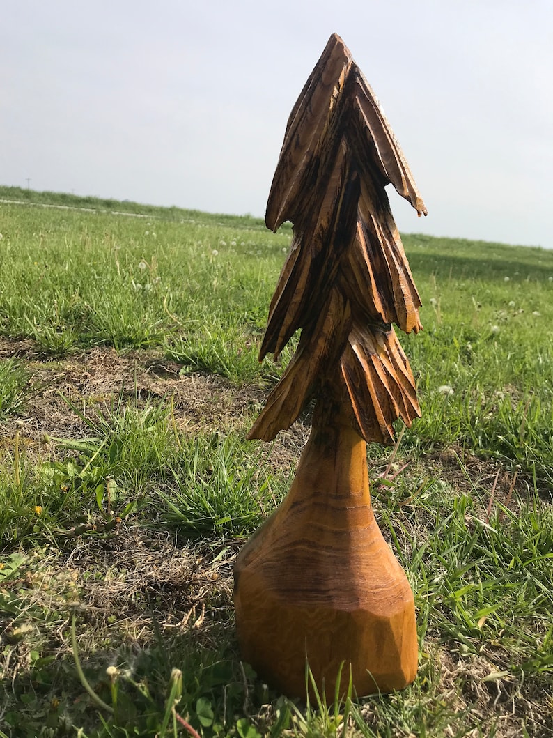 Custom Chainsaw Carved Tree. Perfect Tabletop Rustic Decor - Etsy