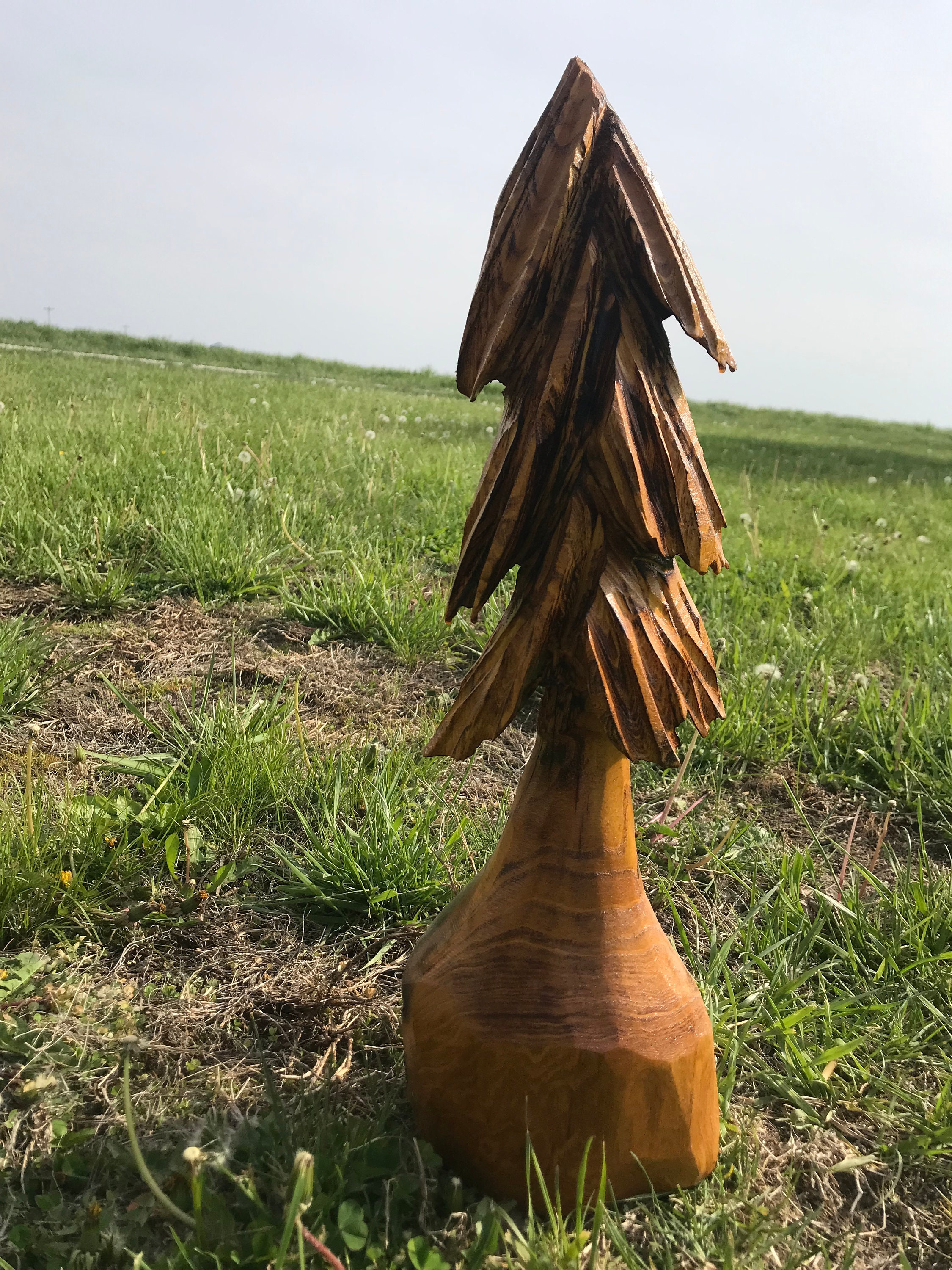 Custom Chainsaw Carved Tree. Perfect Tabletop Rustic Decor - Etsy