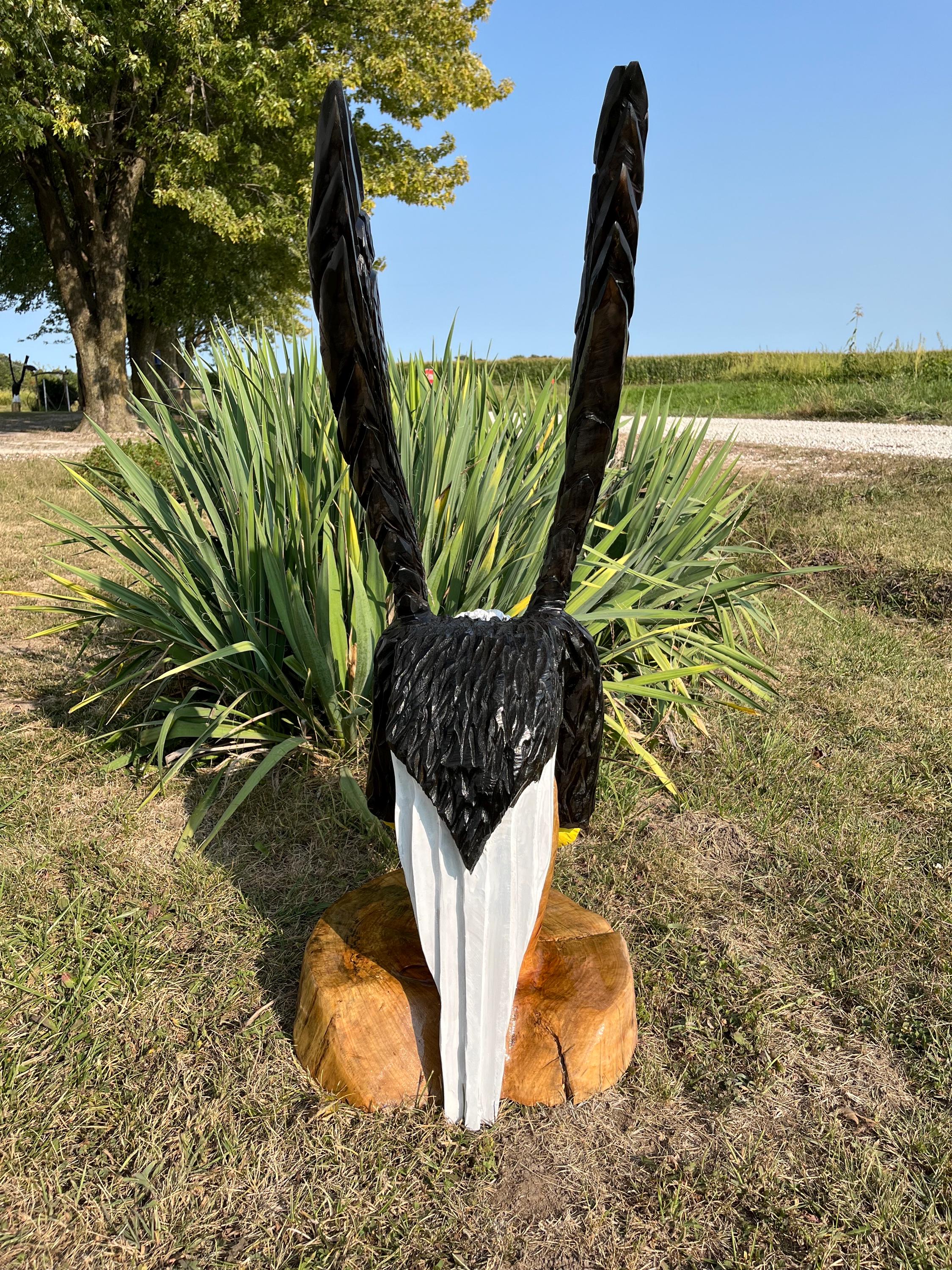 Eagle Chainsaw Carving. Wings up and Talons Out Ready for the Catch! - Etsy