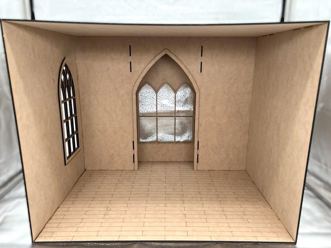 1:6 Scale DIY Dollhouse Room Box Kit – Laser Cut MDF – Perfect for a ...