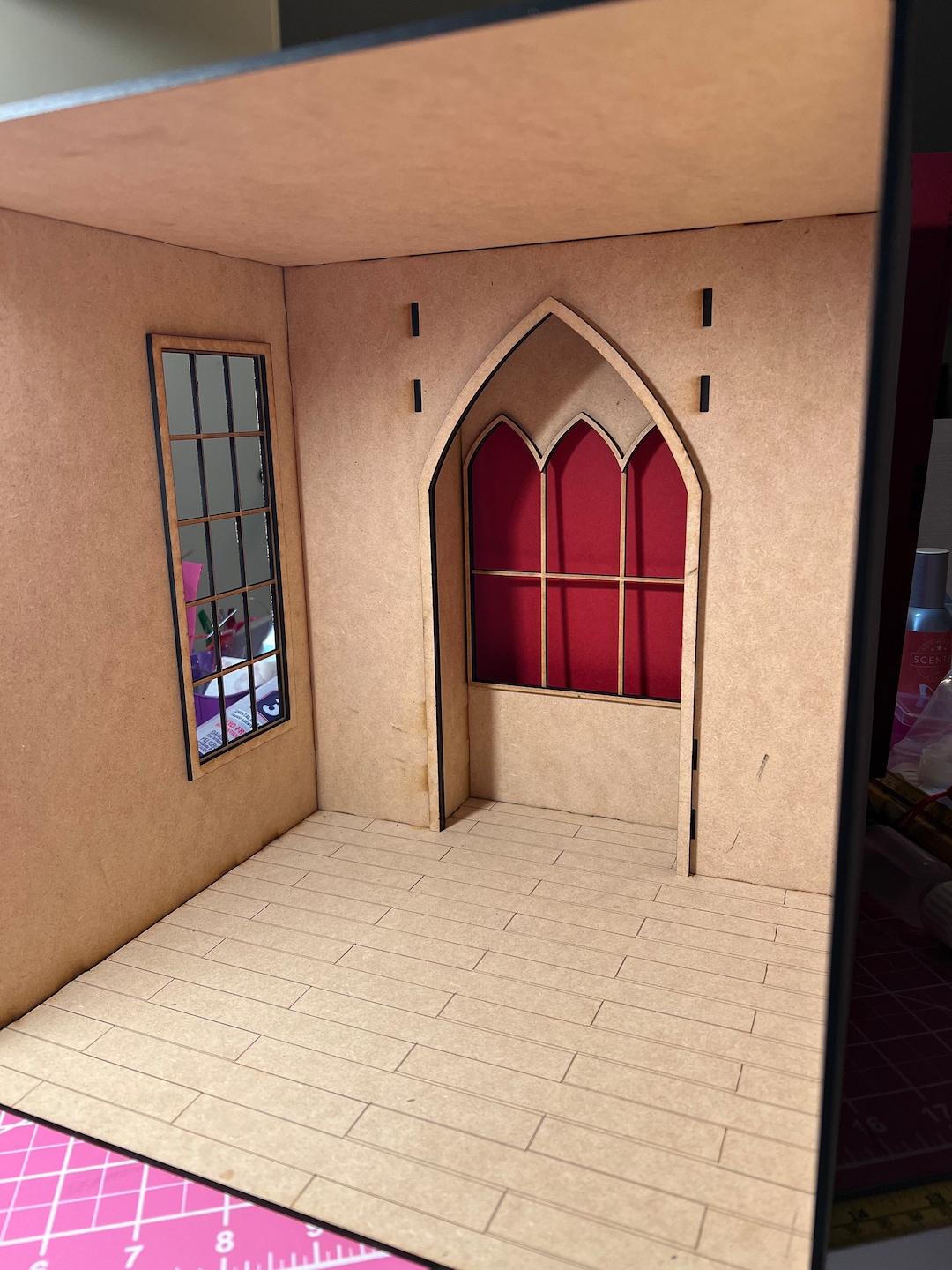 1:12 Scale DIY Dollhouse Room Box Kit – Laser Cut MDF – Perfect for a ...