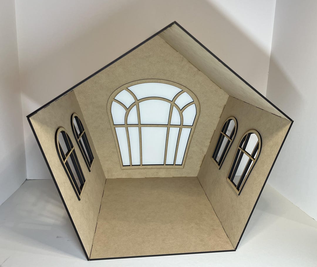 Dollhouse Room Box Kit – 1:6 Scale Wonky Arch, DIY MDF Fairy Cottage - Etsy