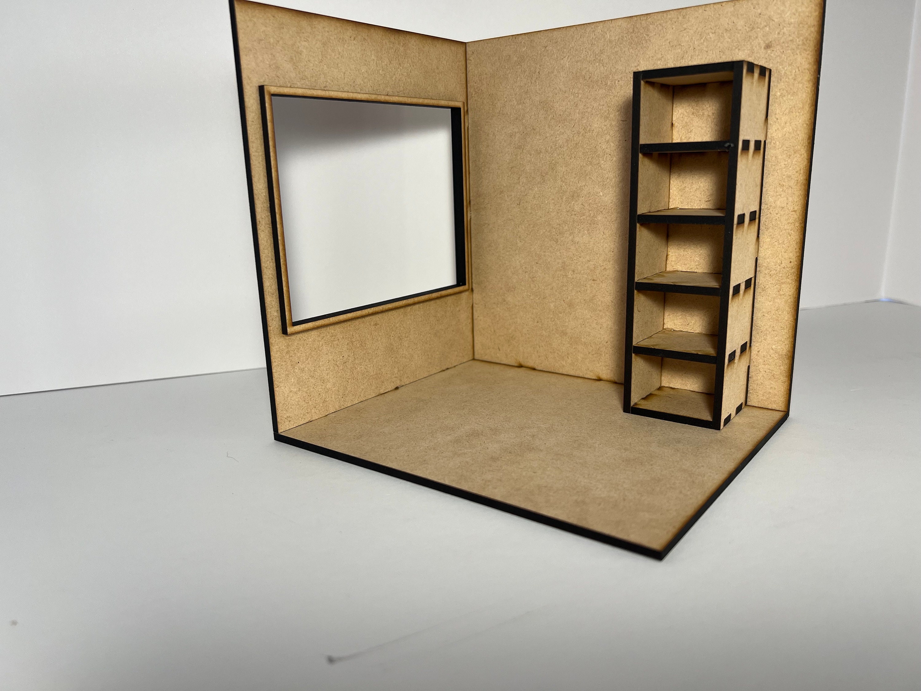 1:24 Large Window and Shelf Dollhouse Room Box KIT - Etsy