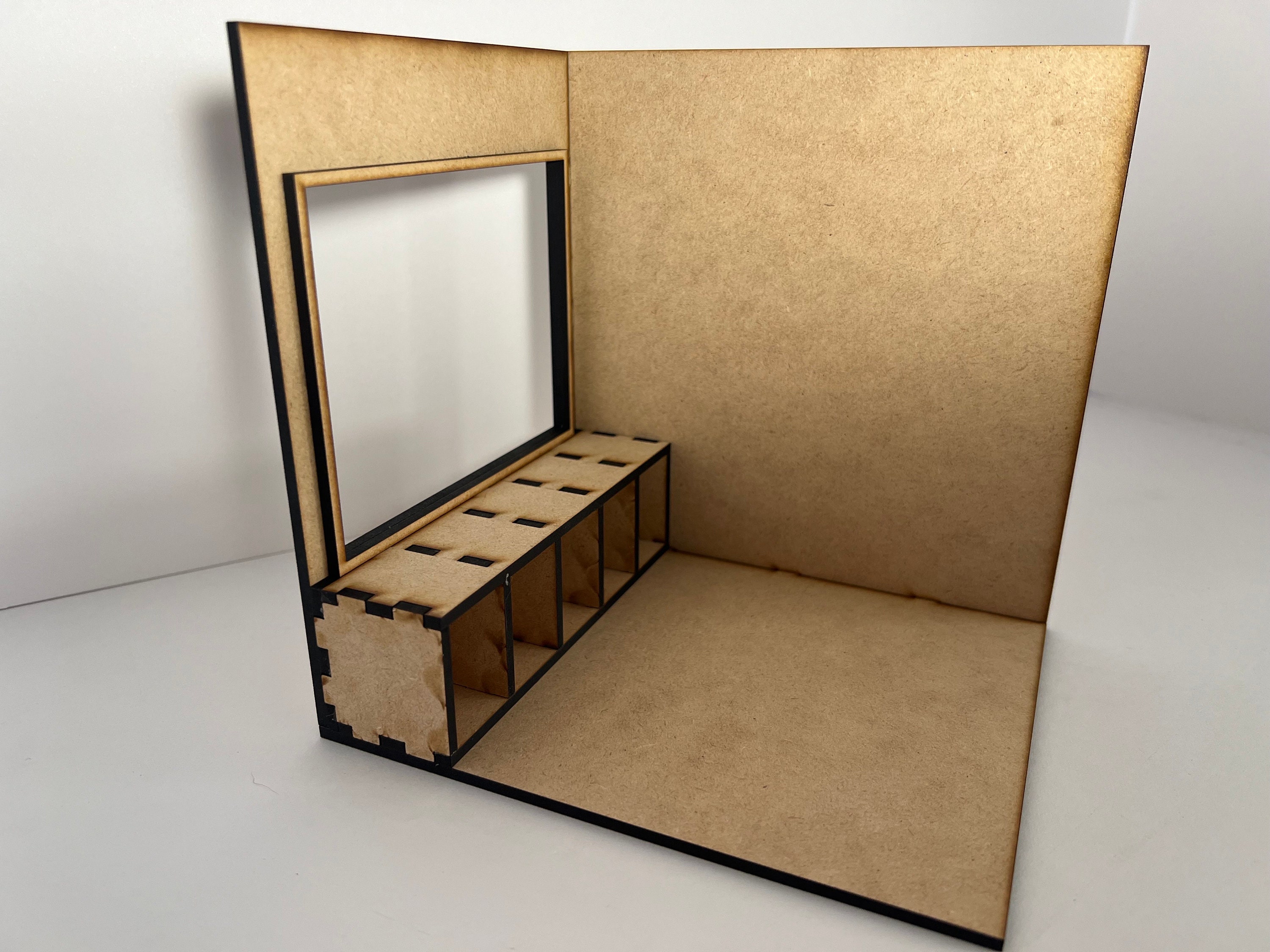 1:24 Large Window and Shelf Dollhouse Room Box KIT - Etsy