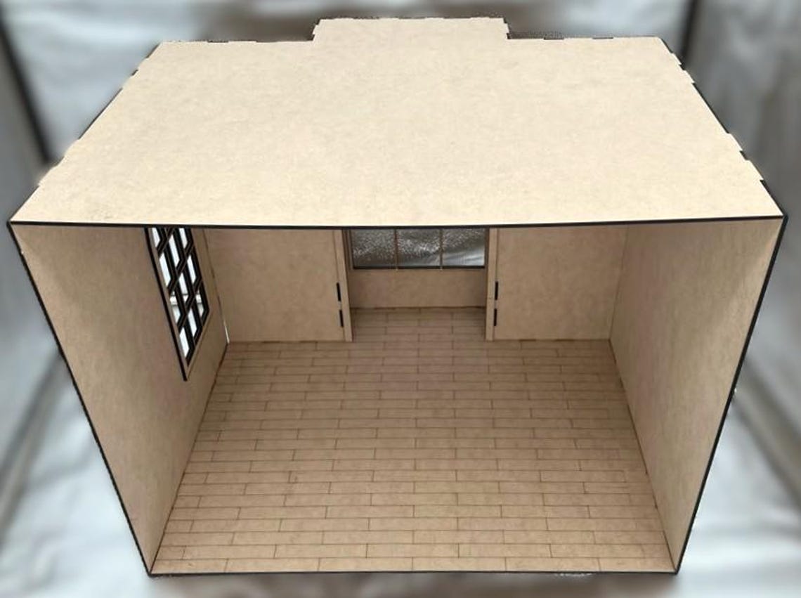 1:6 Scale DIY Dollhouse Room Box Kit – Laser Cut MDF – Perfect for a ...