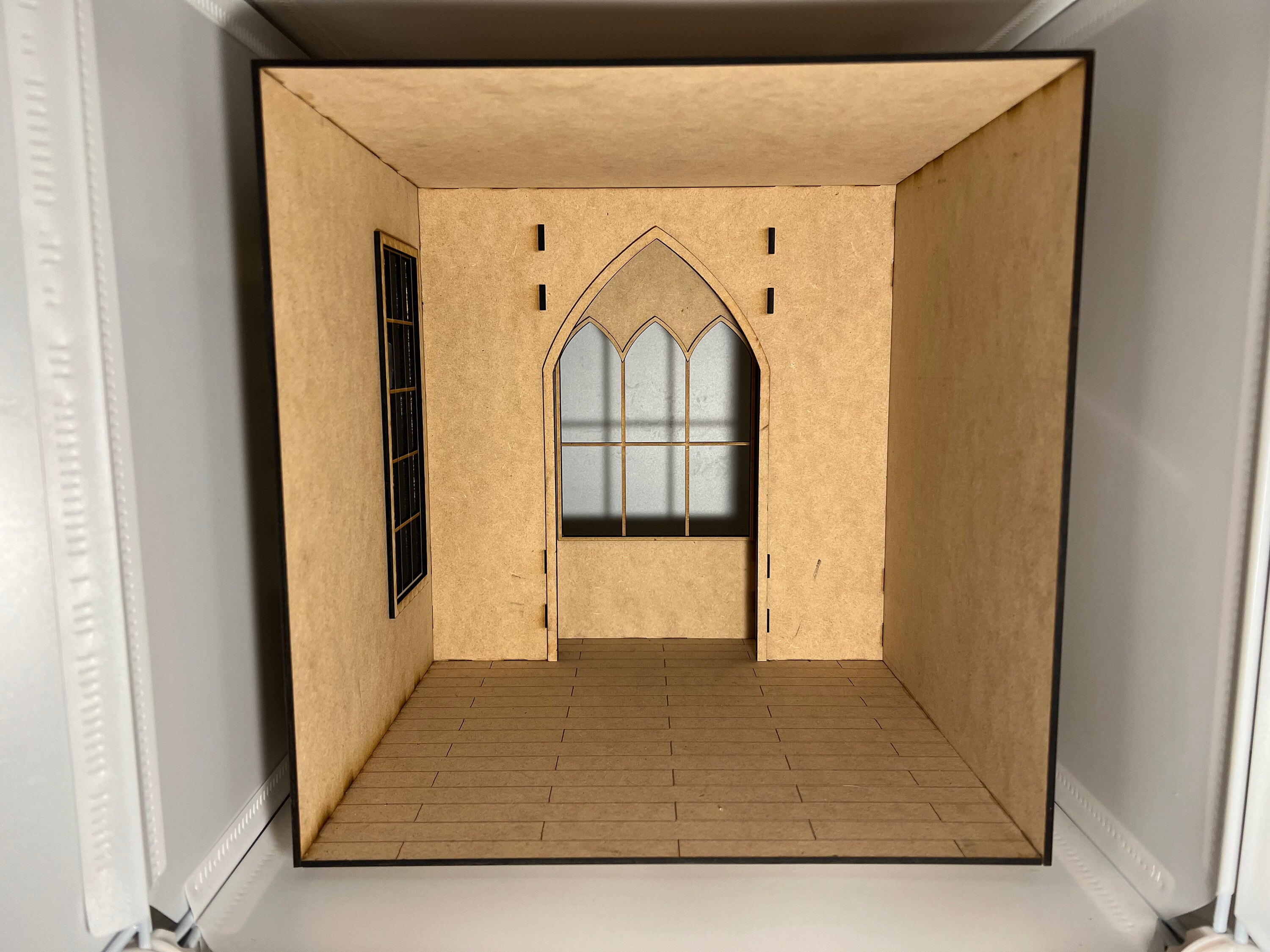 1:12 Scale Dollhouse Room Box Kit – Laser Cut MDF DIY Church Witches ...
