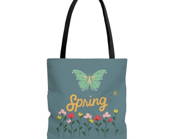 Quilted Spring Tote Bag - Etsy