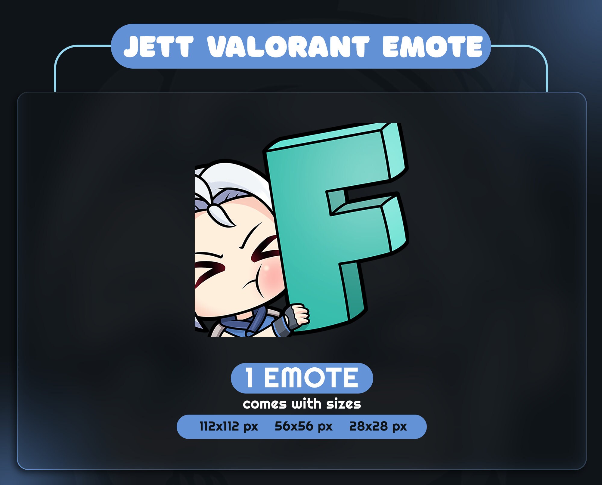 F Mad Jett Valorant Emote,vtuber,valorant,emotetactics,cute,valorant ...