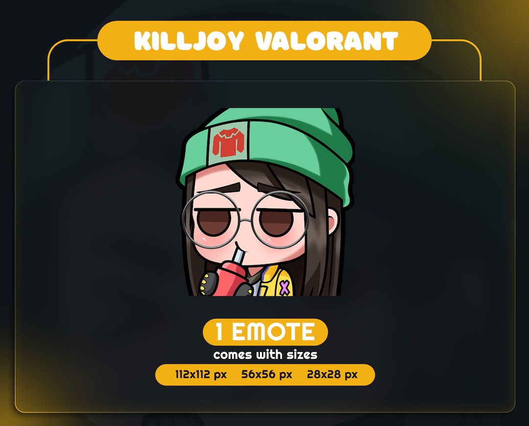 DRINKING Killjoy Valorant Emote | Vtuber | Valorant | Emotetactics ...