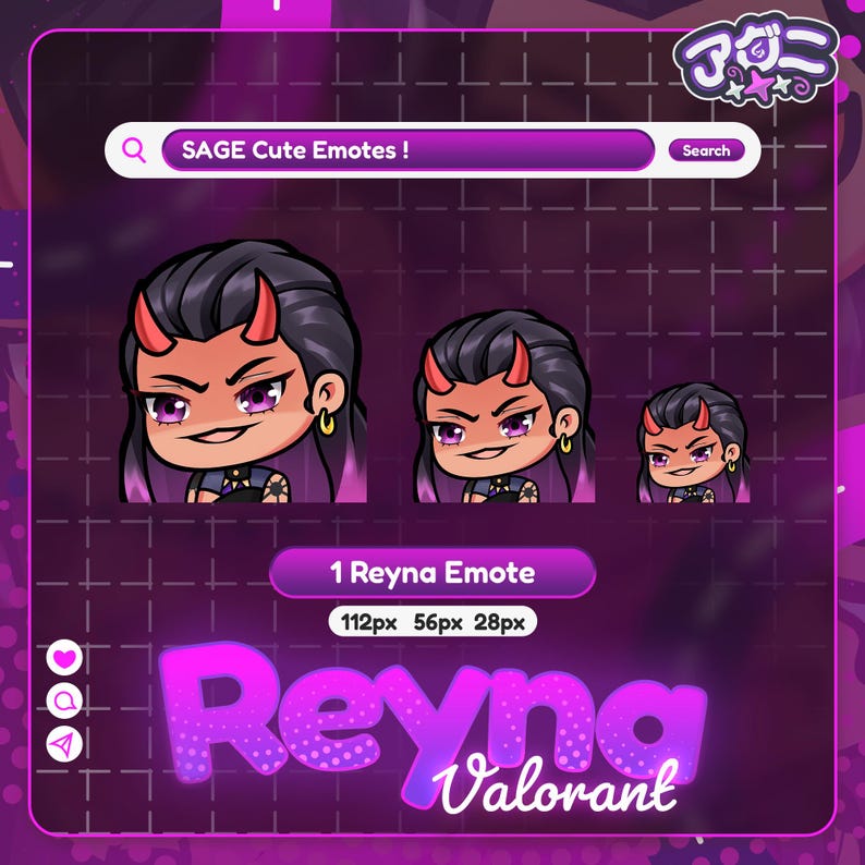 LAUGH REYNA Valorant Emote | Halloween | Badge Halloween | Vtuber ...