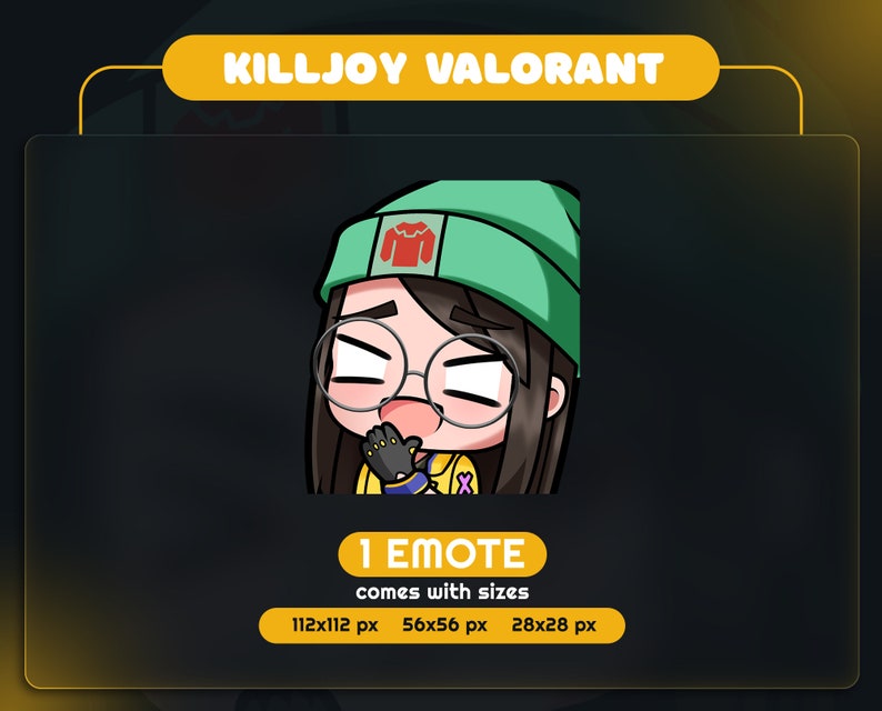 LAUGH Killjoy Valorant Emote Vtuber Valorant - Etsy