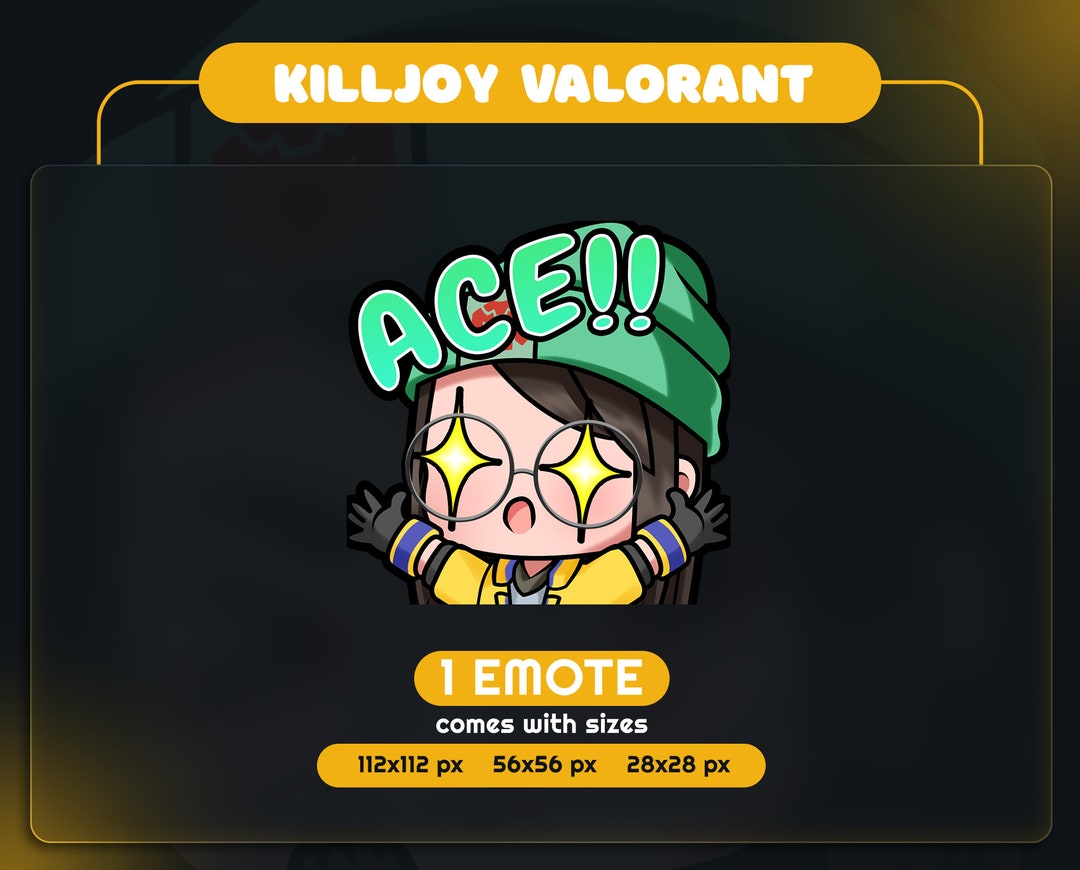 ACE Killjoy Valorant Emote | Vtuber | Valorant | Emote Tactics | Cute ...