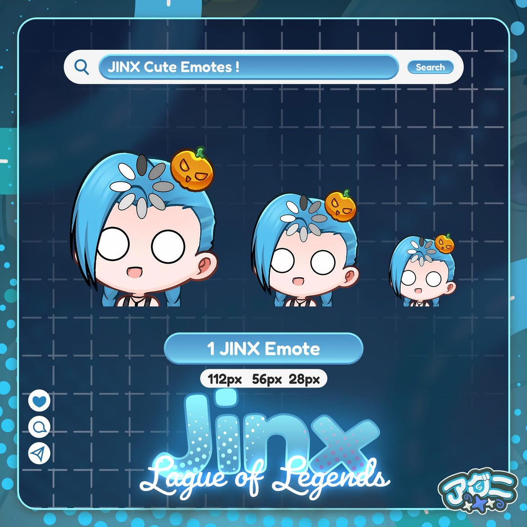 Loading JINX Arcane League of Legends Emote: Halloween Twitch/discord ...