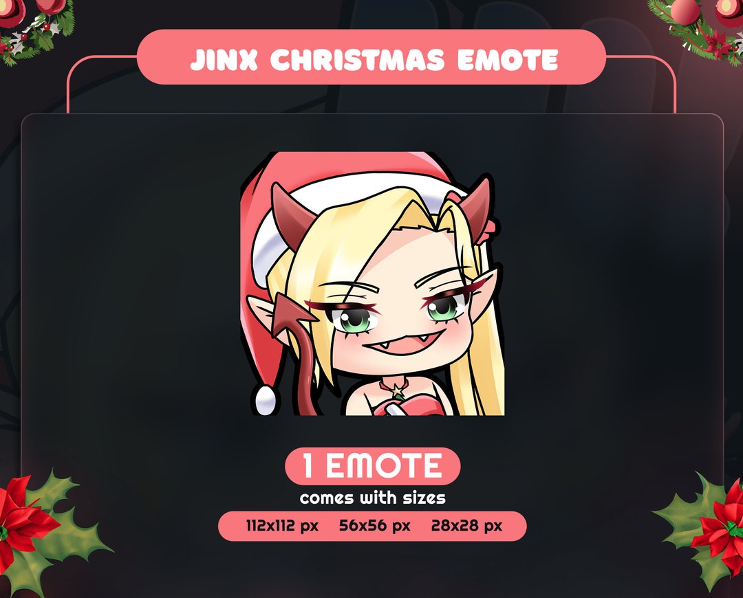 Evil Jinx Christmas Emote | Vtuber | Valorant | Xmas Emote | Cute ...