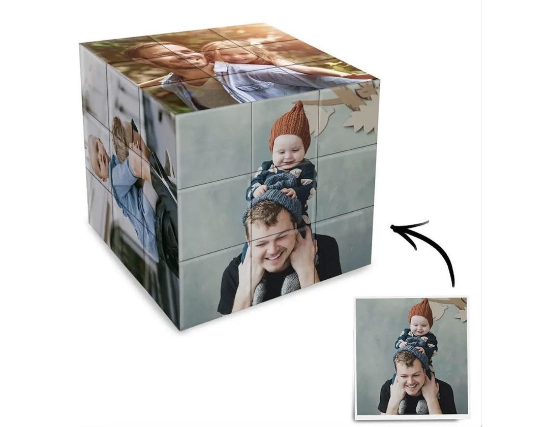 Custom Rubik’s Cube - Personalized Photo Puzzle - Unique Photo Gift for ...