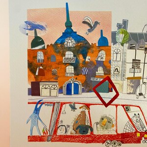 Beograd Series Art Print | Travel Prints | Mixed-media Illustration A4 ...