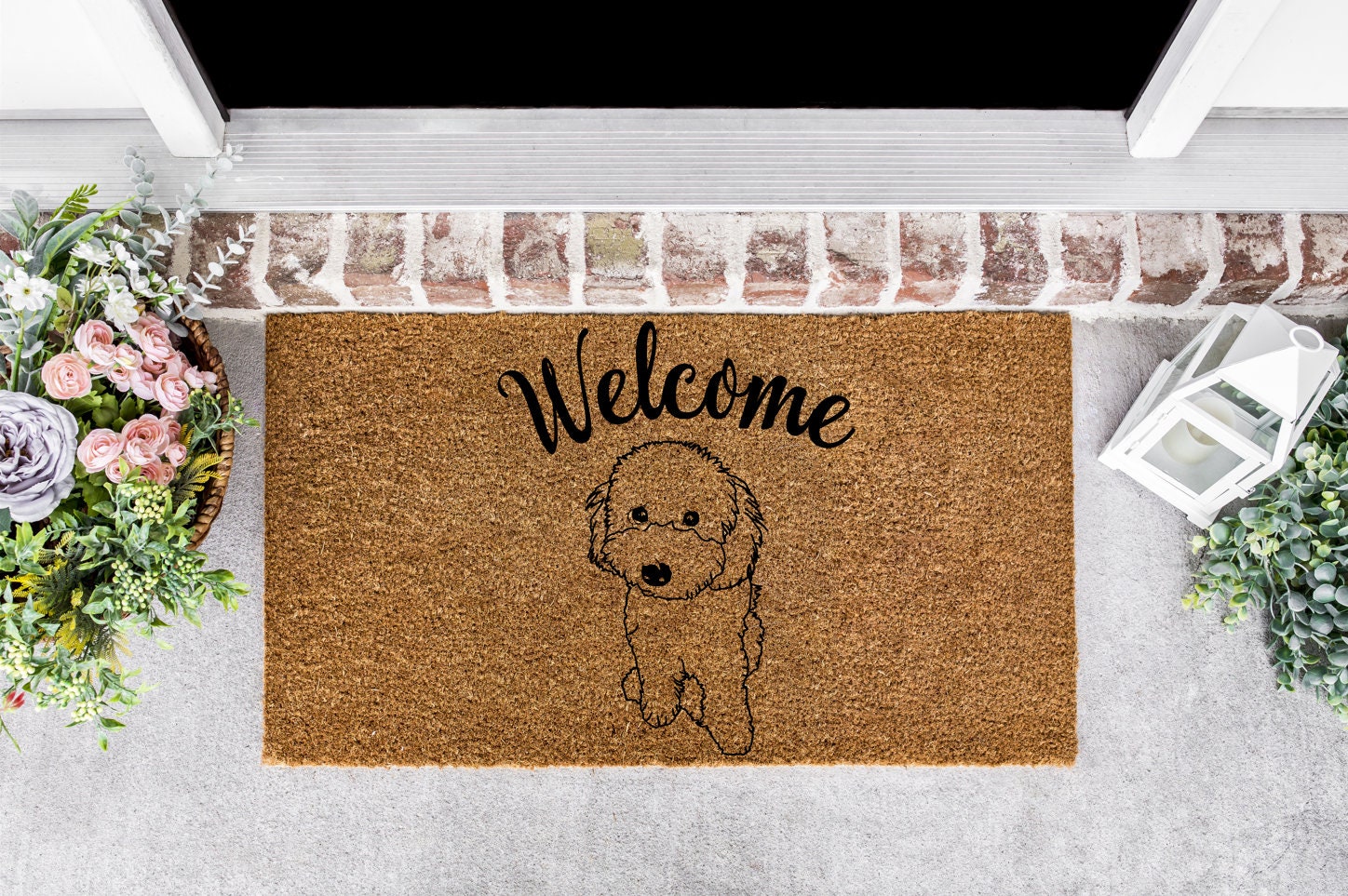 Custom Drawing Doormat Housewarming Gift Welcome Door Mat Personalized ...