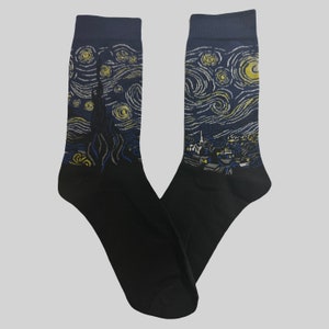 Starry Night Socks - Etsy