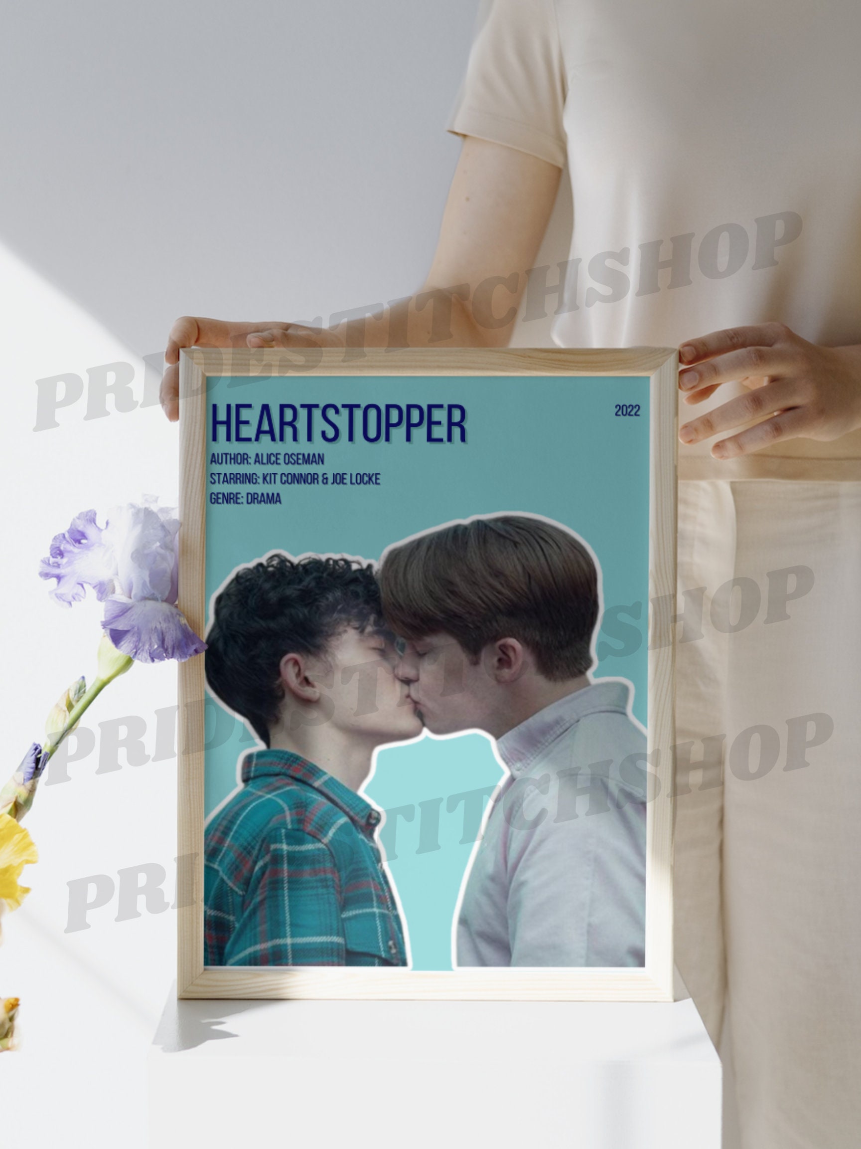 Heartstopper Kiss Scene Poster Heartstopper Alice Oseman Nick Nelson ...