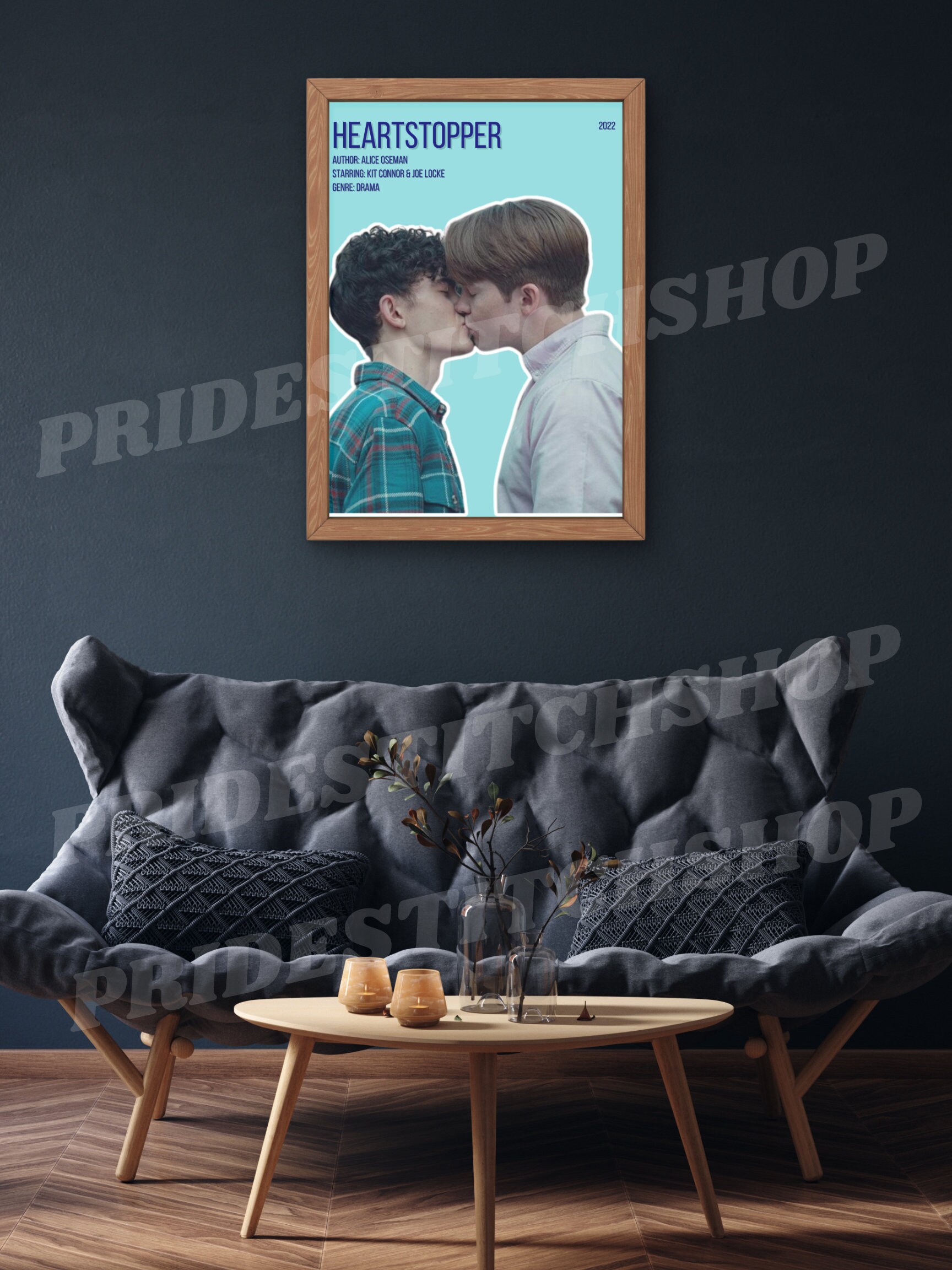 Heartstopper Kiss Scene Poster Heartstopper Alice Oseman Nick Nelson ...