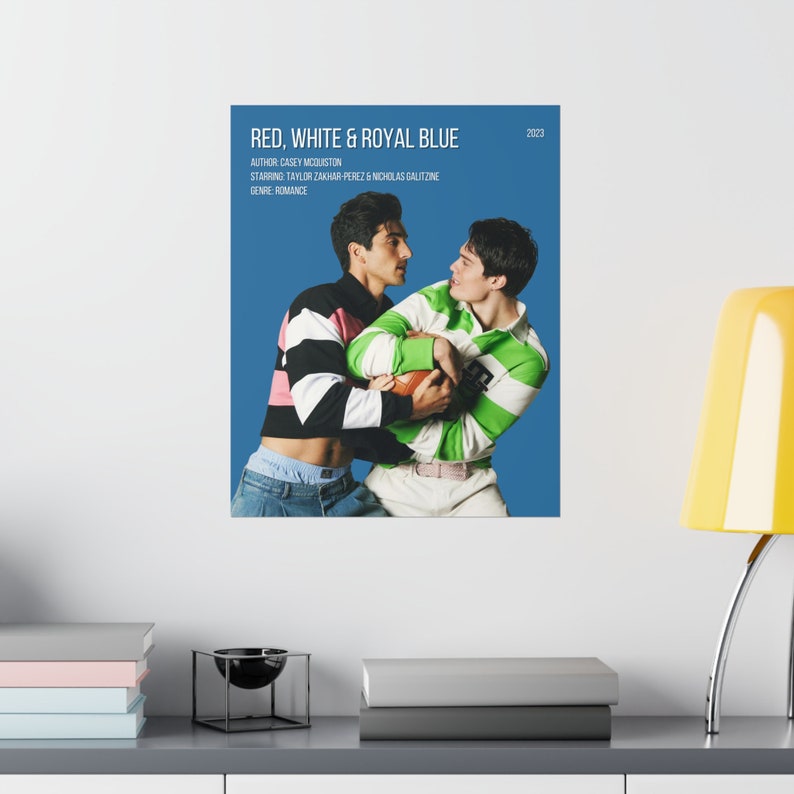 Red, White, & Royal Blue GQ Magazine Poster Bookish Prints Poster Art ...